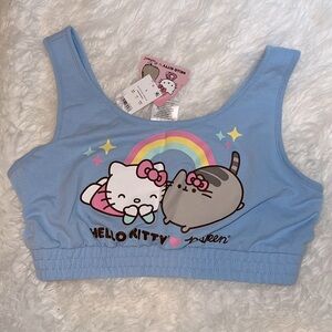 Hello Kitty | Tops | Hello Kitty X Pusheen Large Crop Top | Poshmark